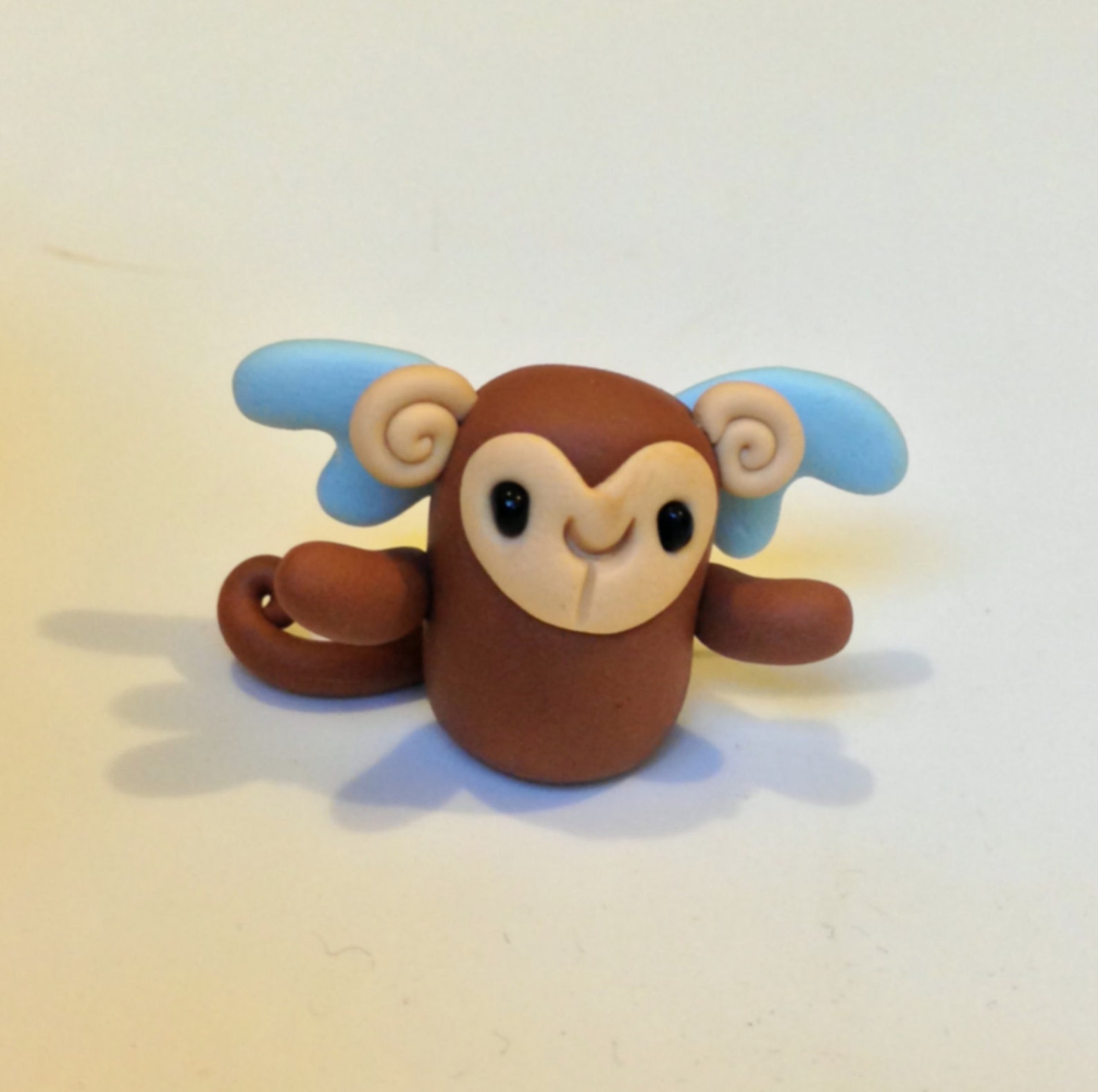 Polymer Clay Miniature Winged Monkey Cute Little Fimo | Etsy