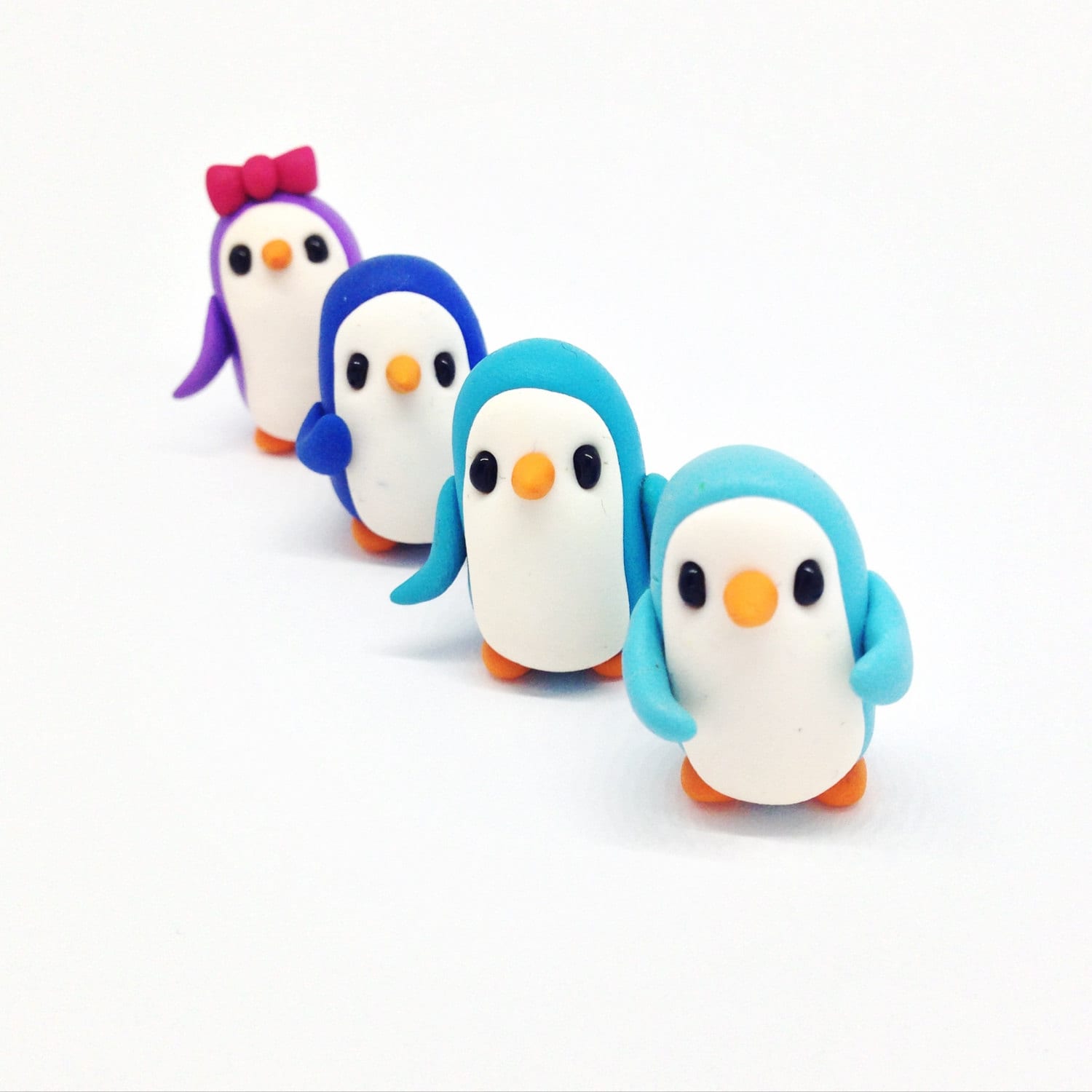 Miniature Penguin, Cute Little Polymer Clay Figurine, Kawaii Style - Etsy