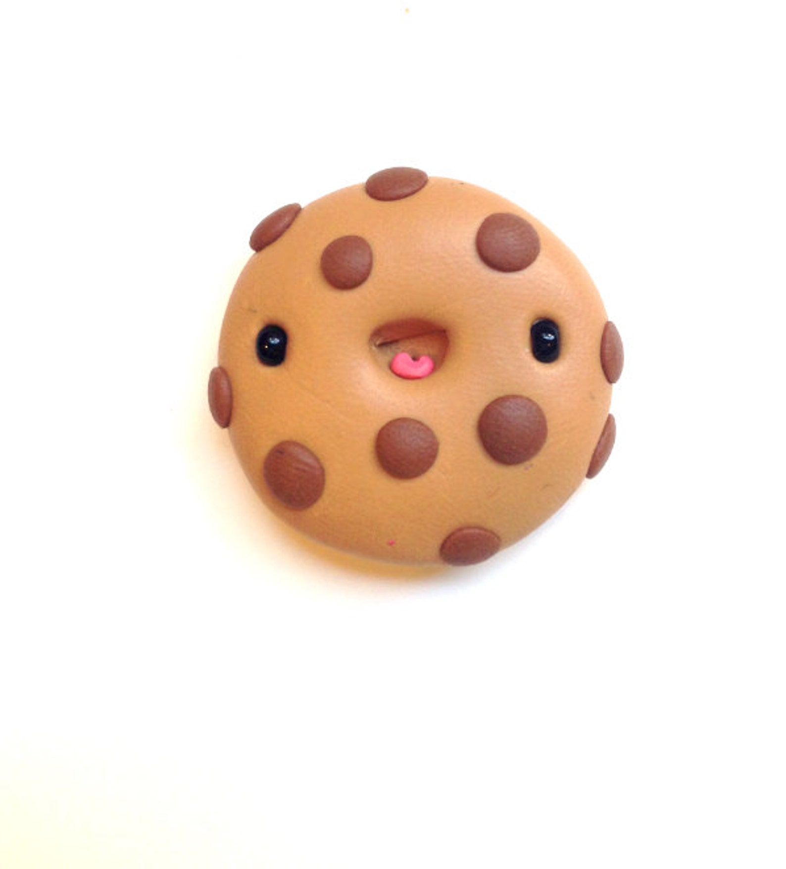 Miniature Sweet Chocolate Chip Cookie Cute Little Polymer - Etsy