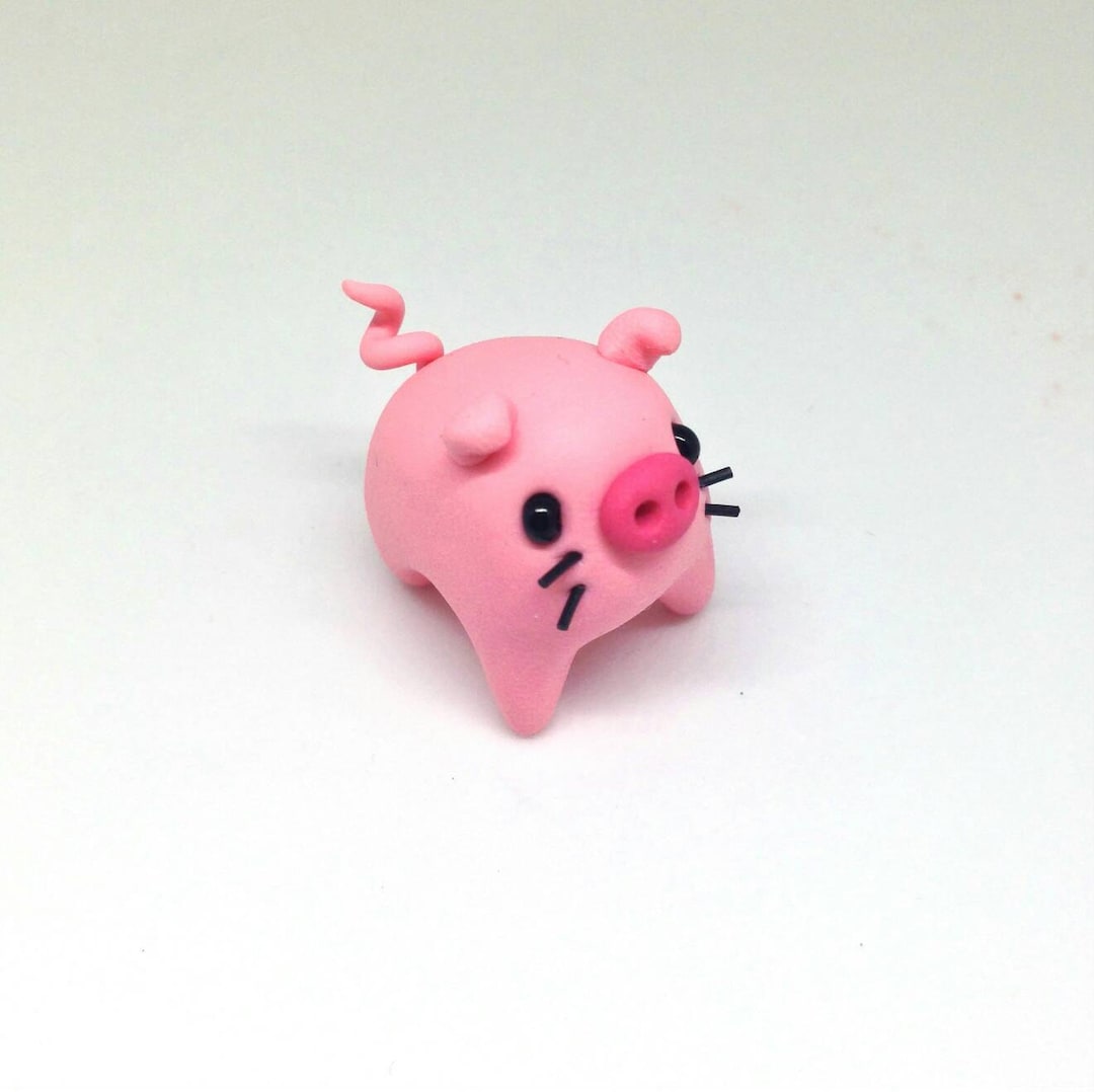 Catpig, Polymer Clay Miniature, Animal Miniature. Cat and Pig Mix ...