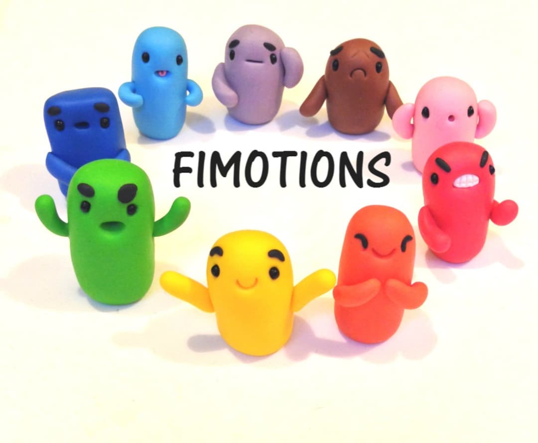 Fimotions - a Miniature Polymer Clay Emotions Game - Figurine Kawaii ...