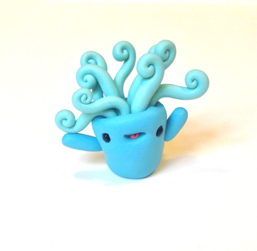Miniature , Cute Little Water Fountain Clay Fimo - Figurine Kawaii ...