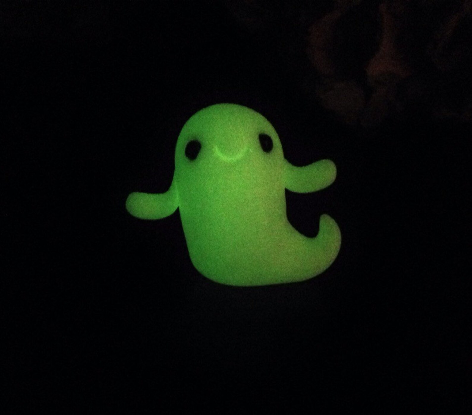 Miniature Cute Glow in the Dark Ghost , Polymer Clay Fimo - Figurine ...