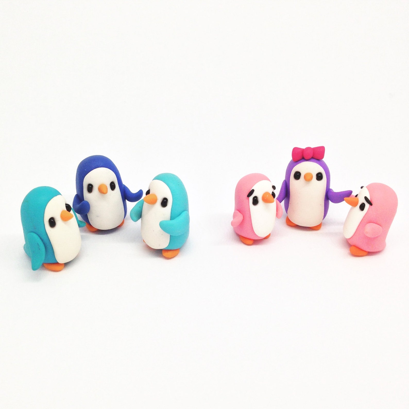 Miniature Penguin, Cute Little Polymer Clay Figurine, Kawaii Style - Etsy