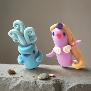 Miniature , Cute Little Polymer Clay Fimo - Figurine Kawaii Style ...