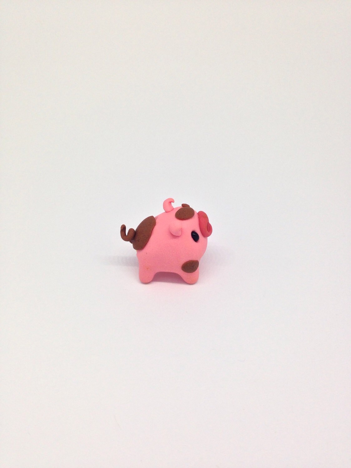 Polymer Clay Miniature Pink Pig Cute Little Fimo Figurines - Etsy Canada