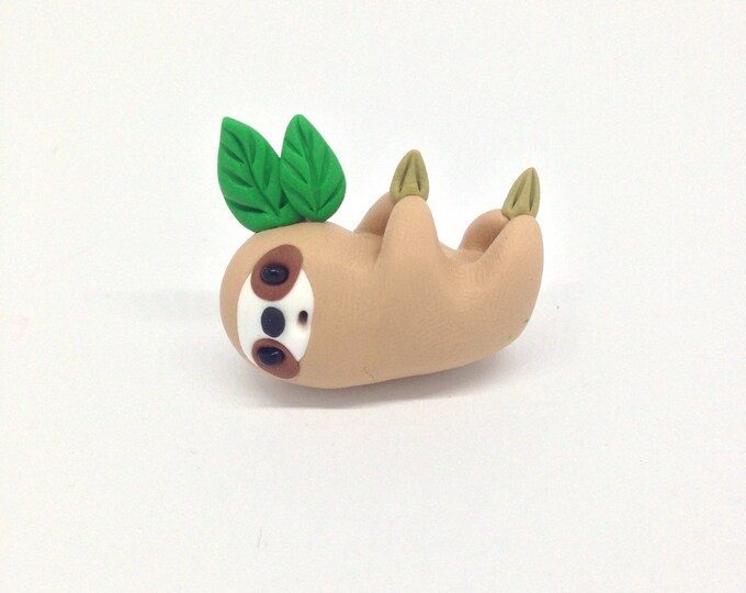 Miniature Sloth - Polymer Clay Kawaii Style Figurine - Etsy