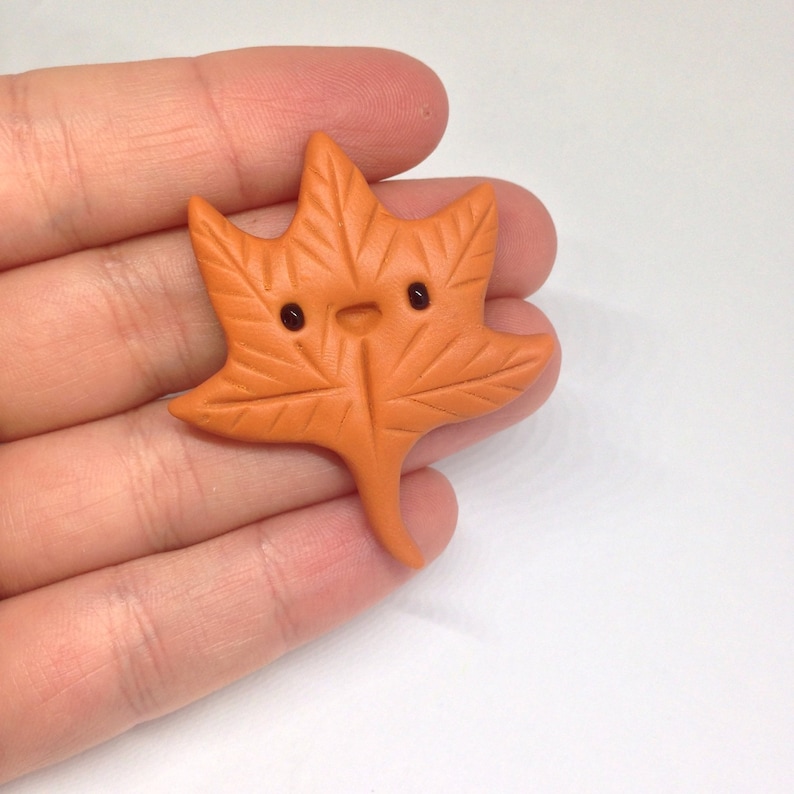 Miniature Autumn Tree Leaf, Cute Little Polymer Clay - Fall Season ...