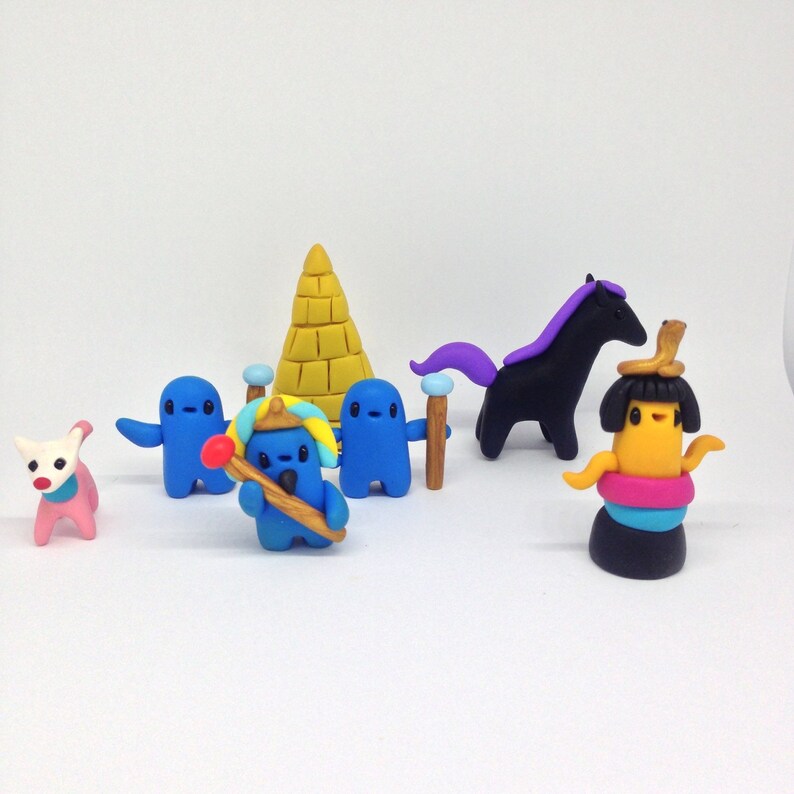 Polymer Clay Miniatures Cute Figurines Egyptian Kingdom Set: - Etsy Israel