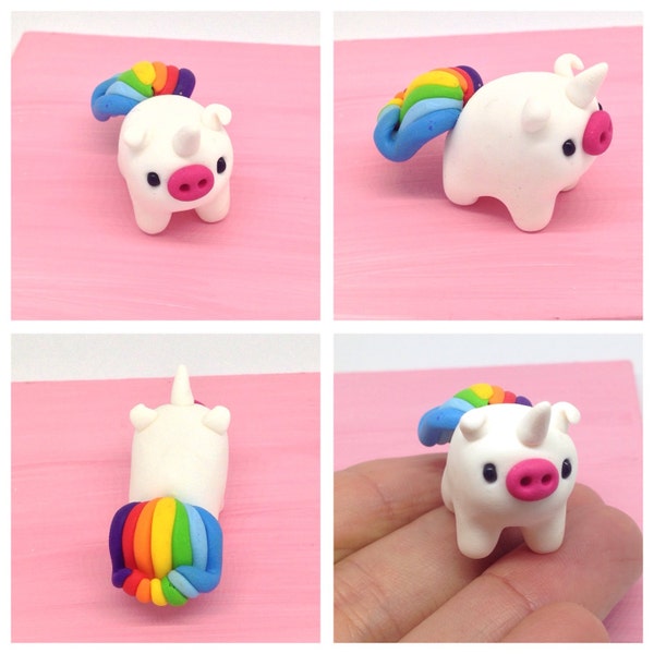 Polymer Clay Pig - Etsy