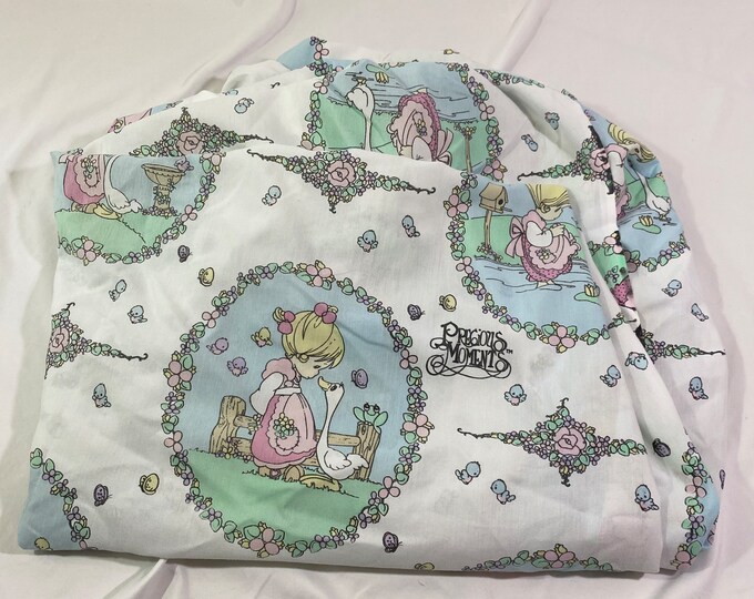 Vintage 90s Precious Moments Twin Sheet Set Vintage Precious Moments ...