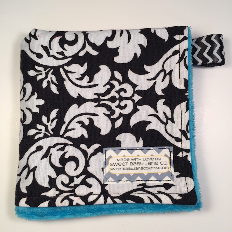 Darling Damask Minky Lovie Mini Baby Blanket Minky Lovey - Etsy