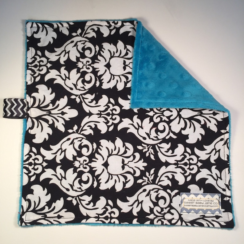 Darling Damask Minky Lovie Mini Baby Blanket Minky Lovey - Etsy