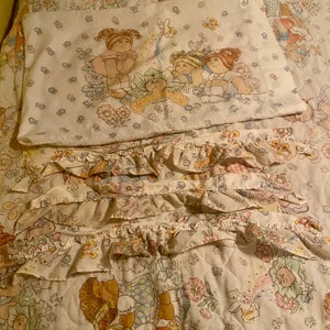 Vintage 1983 Cabbage Patch Kids Bedding & Curtain Set Vintage Cabbage ...