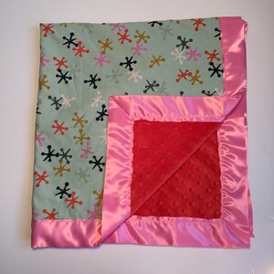 Jazzy Jacks Baby Blanket - Baby Shower Gift - Toddler Blankie - Minky ...