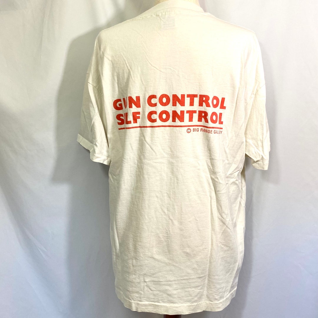 Mens Vintage 90s Single Stitch Gun Control T Shirt XL 90s T Shirt ...