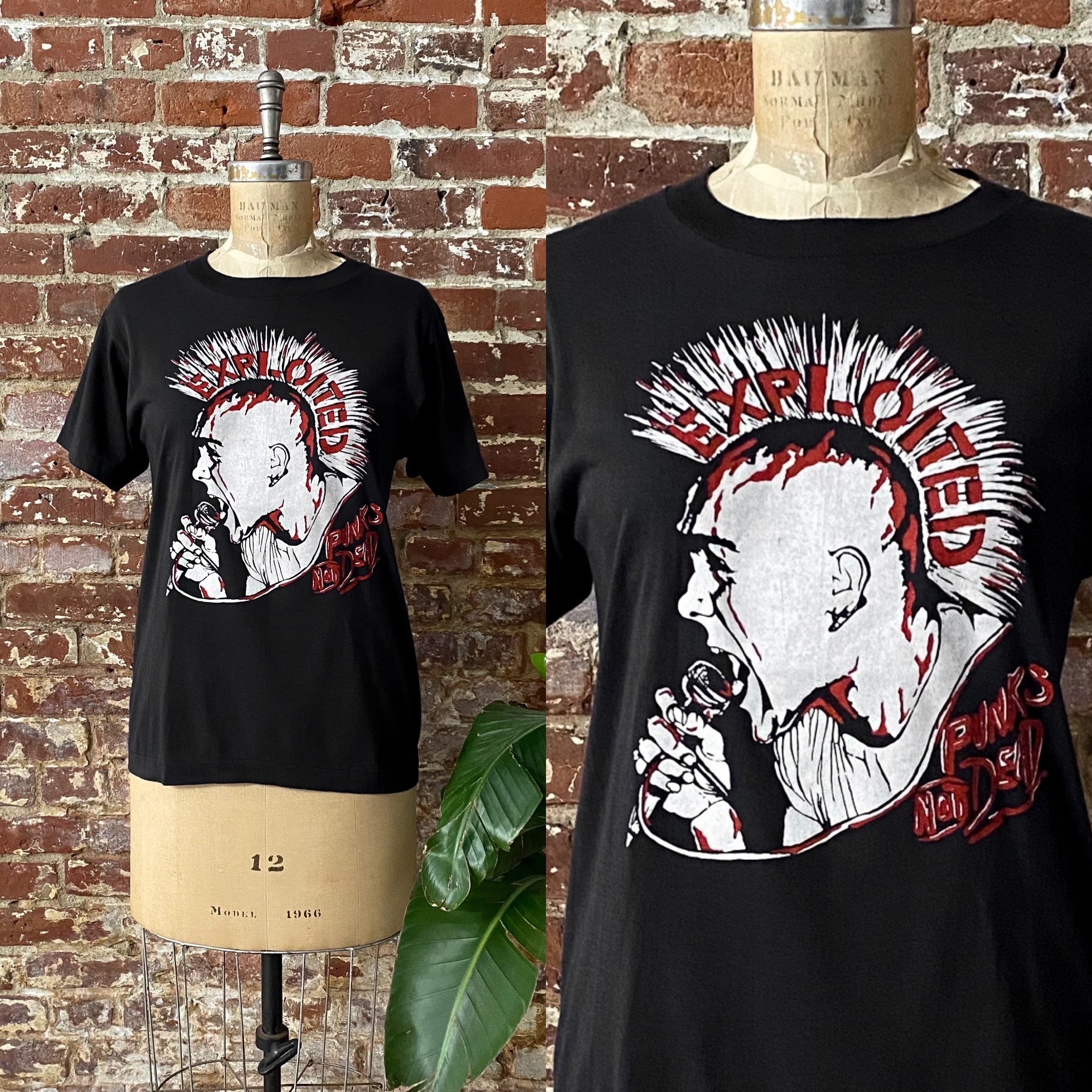Vintage 1980s the Exploited Punk's Not Dead Album Promo T Vintage 1980s the Exploited Punk's Not Dead Album Promo T