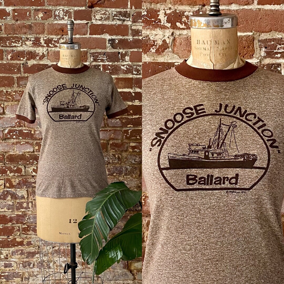 Vintage 1979 snoose Junction Ballard Seattle Souvenir T-shirt 70s ...