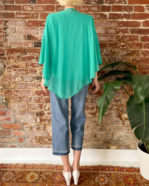 Vintage 1990s Yolanda Lorente Hand Painted Silk Blous… - Gem