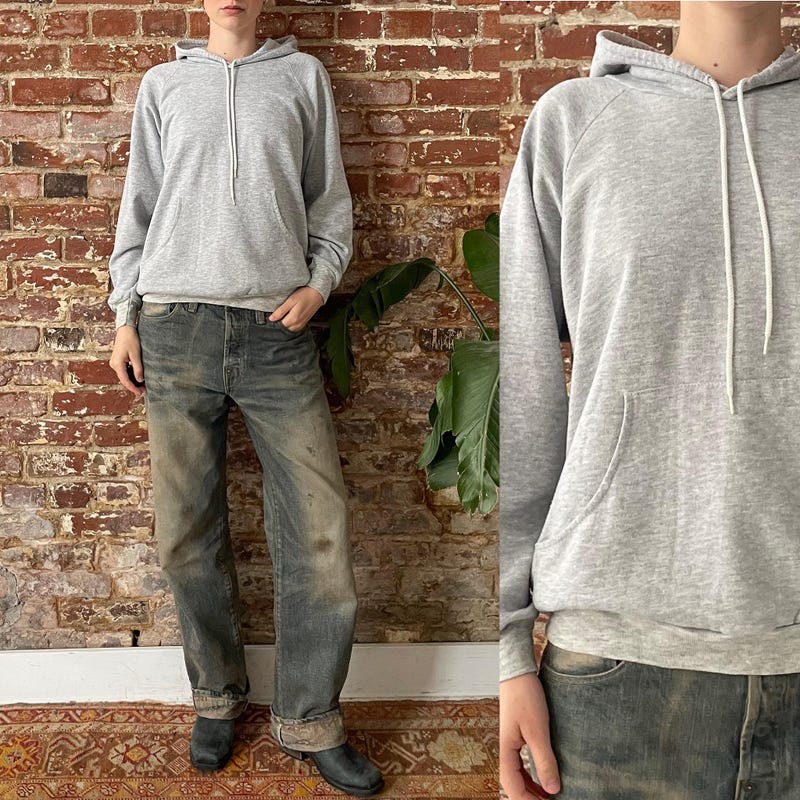 Blank Hoodie No Drawstring - Etsy