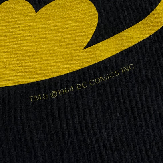 Vintage 1980s Batman Logo Box Tee - 80s DC Comics Bat… - Gem