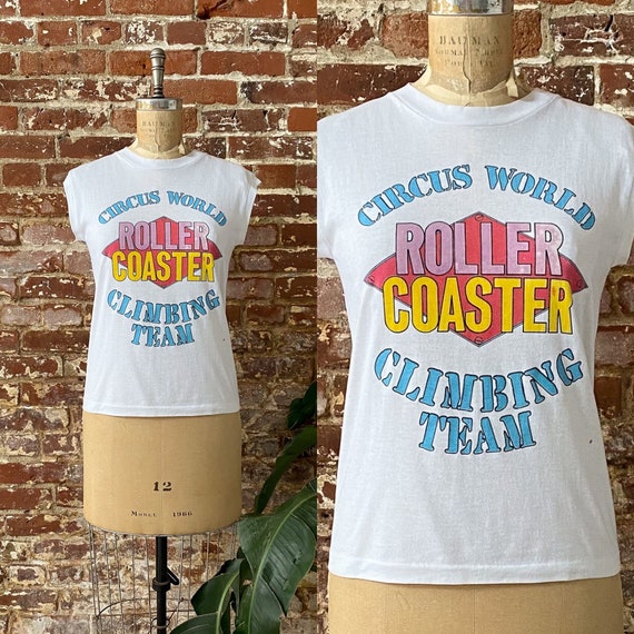 Vintage 1980s Circus World Roller Coaster Climbing Te… - Gem