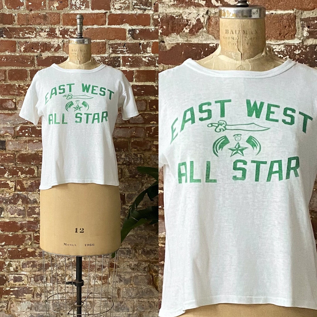 Vintage 40s East West All Star Shrine Game T-shirt - Southern Tag ...