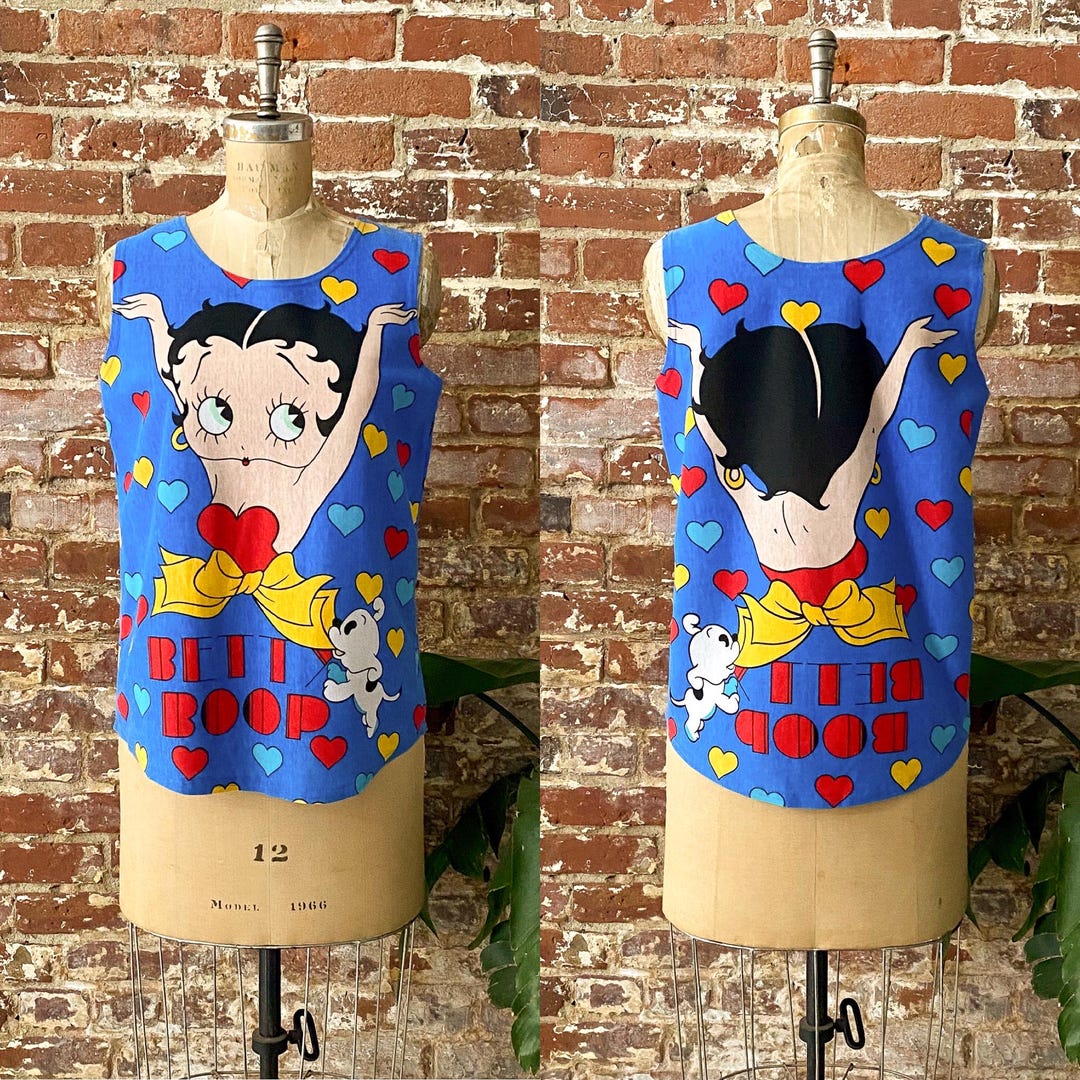 Vintage 1993 Betty Boop All Over Print Tank Top - 90s Betty Boop and ...