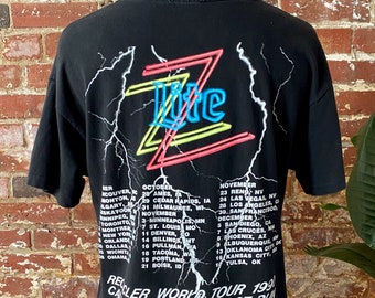 Vintage 1990 ZZ Top Recycler World Tour Canadian & West Vintage 1990 ZZ Top Recycler World Tour Canadian & West