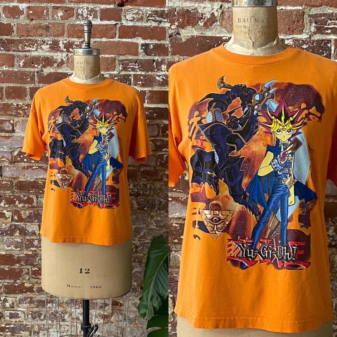 Vintage 1996 Yu-gi-oh! T-shirt - 90s Yu-gi-oh Anime TV Show Orange ...