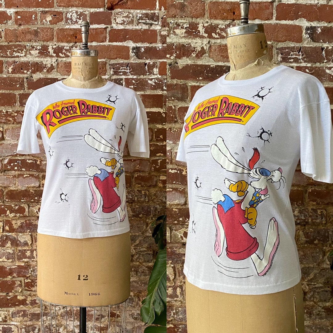 Vintage 1987 Who Framed Roger Rabbit Movie Promo T-shirt - 80s Roger ...