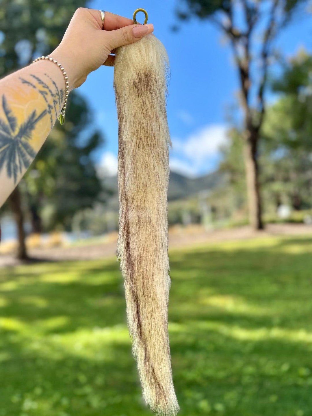 Sandy Blonde Tail - Handmade Clip-on Animal Tails - Festival Fashion ...