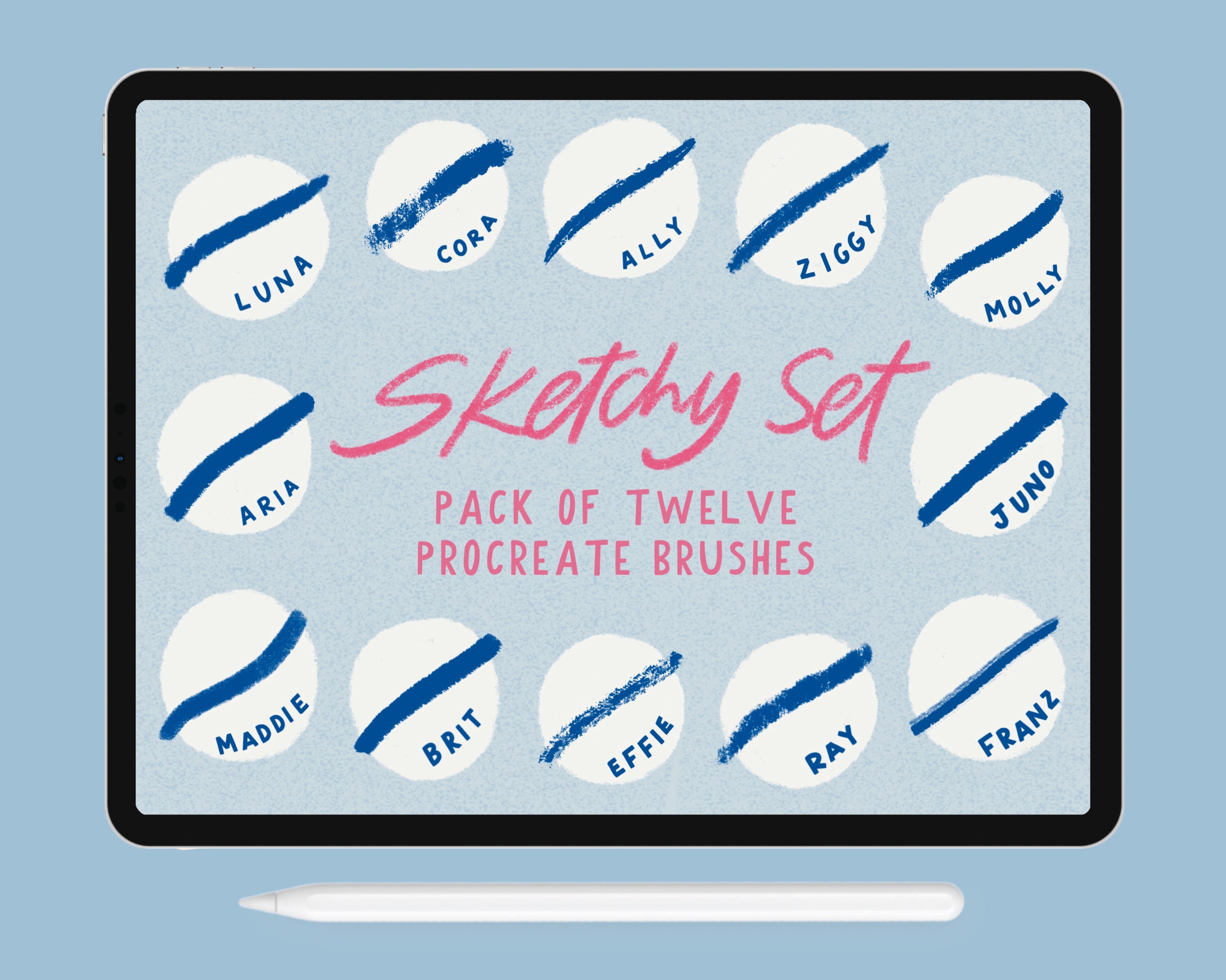 Procreate Brushes | Procreate Brush Set | Sketchy Brush Pack | iPad ...