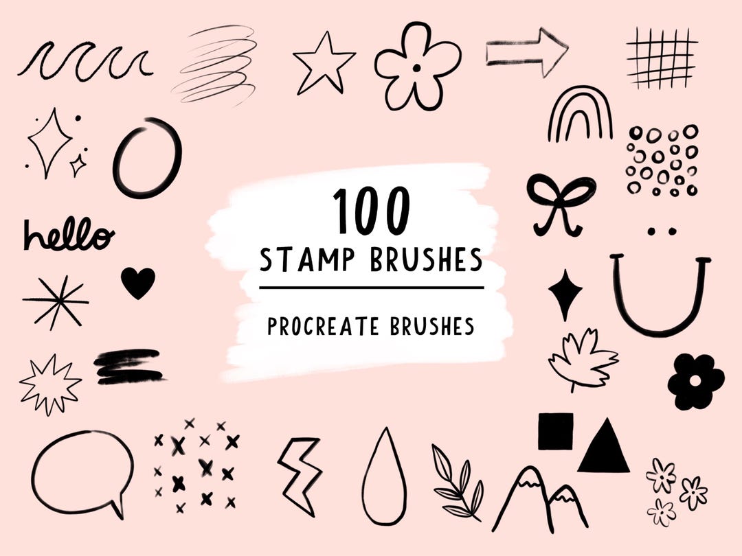 Stamp Procreate Brushes | Procreate Brush Set | Stamp Brush Pack | iPad ...