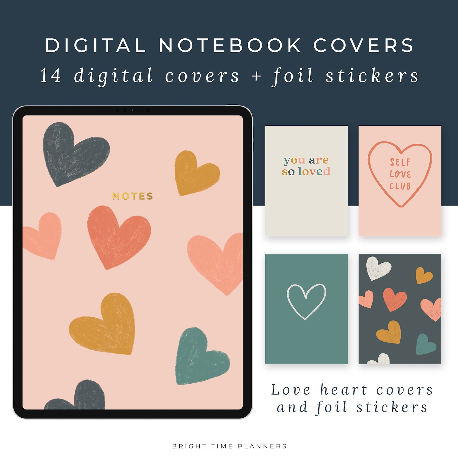 14 Digital Notebook Covers Self Love Valentine's Day | Digital Planner ...
