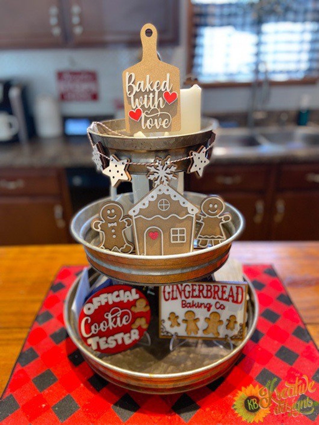Gingerbread Tier Tray Signs bundle - Etsy