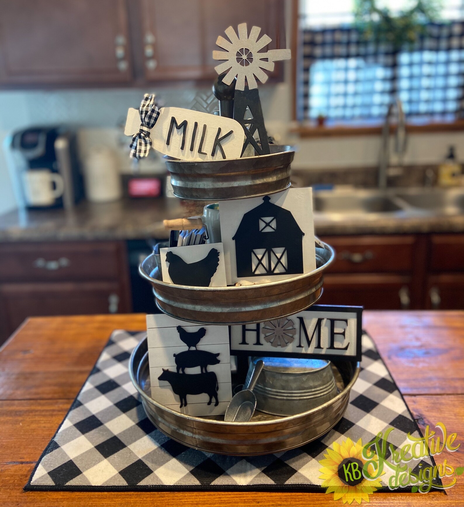 Farmhouse Tier Tray Signs - Etsy