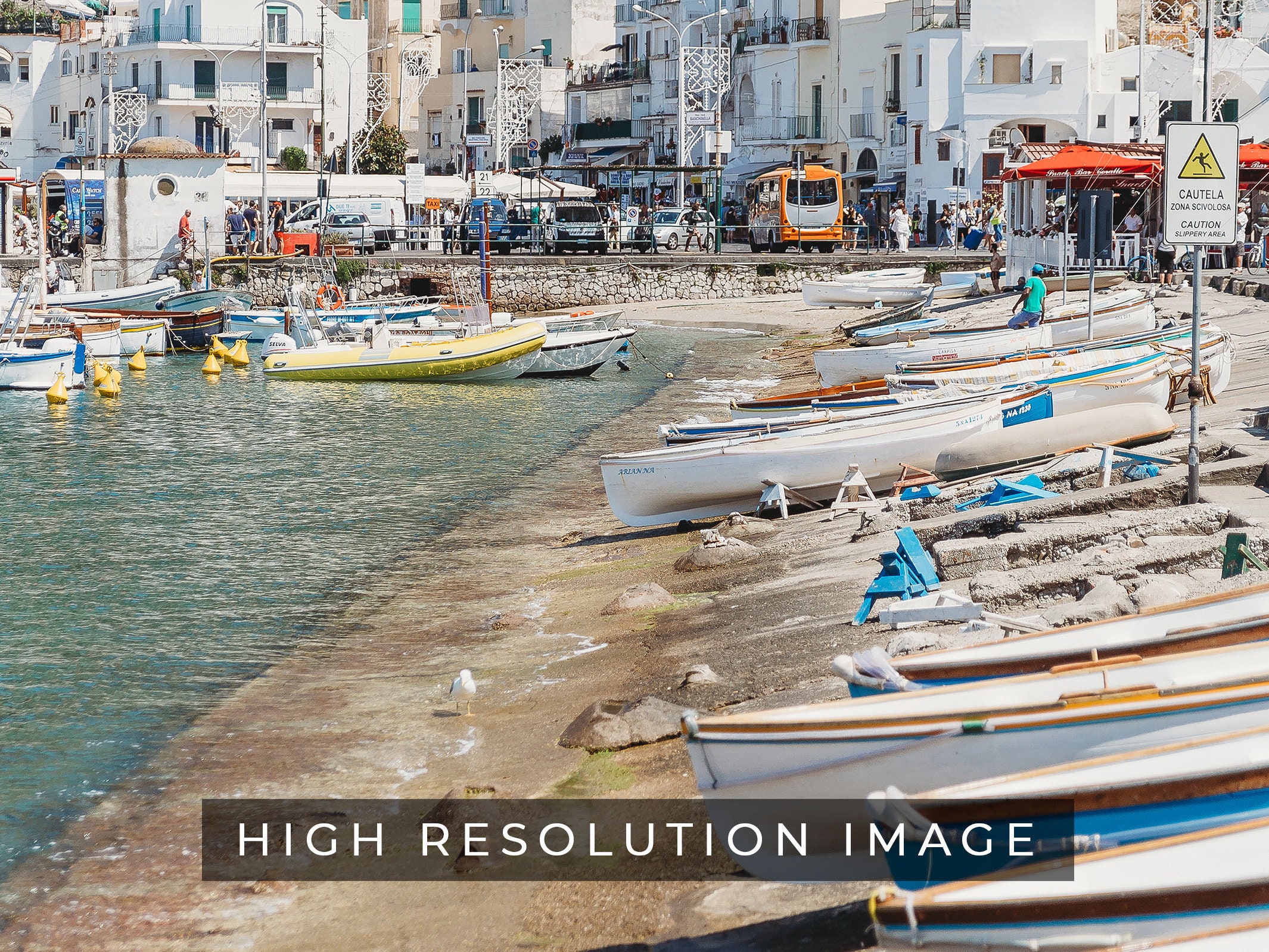 Capri Boats Digital Print // Instant Download, Travel, Italy Art ...