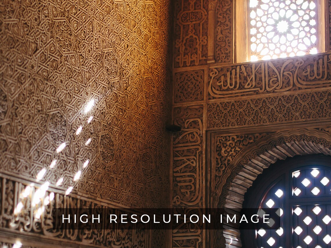 Alhambra Light Digital Print // Instant Download Travel - Etsy