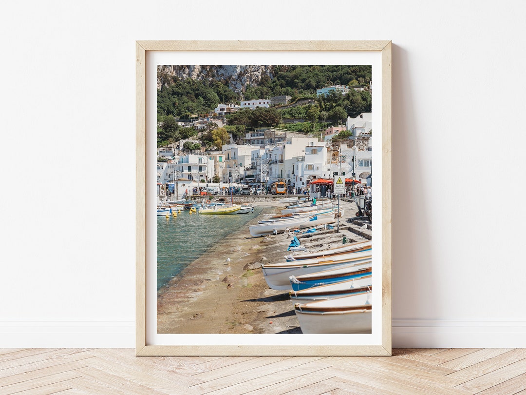 Capri Boats Digital Print // Instant Download, Travel, Italy Art ...