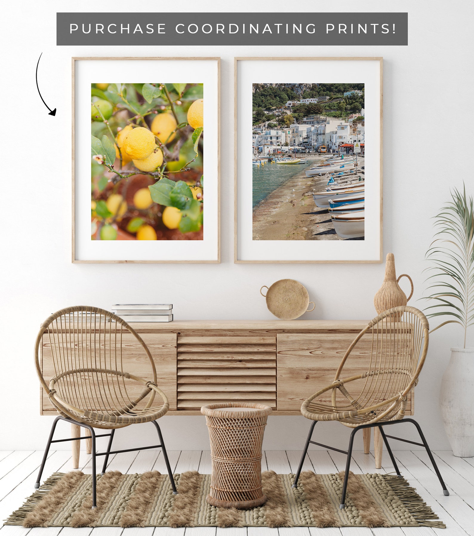 Capri Boats Digital Print // Instant Download, Travel, Italy Art ...