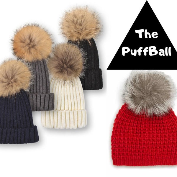 Puff Ball Beanie - Etsy