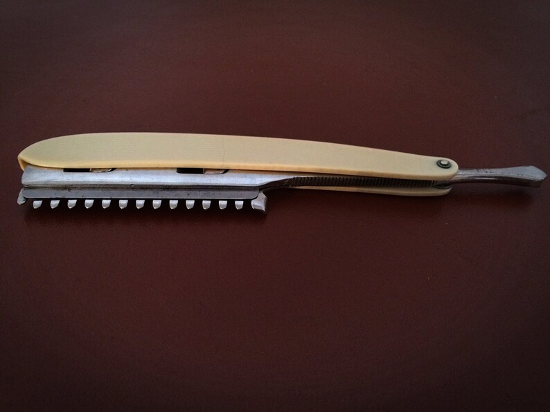 Antique 1920s Durham Duplex Straight Razor With French Ivory Celluloid ...