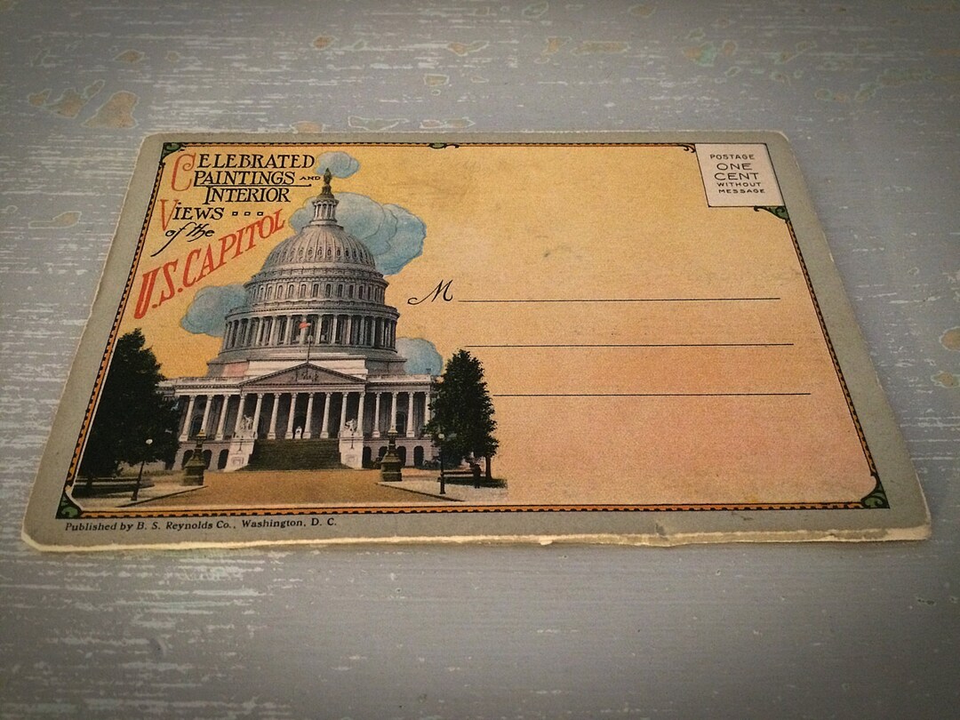 1930s Capitol Souvenir – 18 Lithograph Views by B.S. Reynolds – UNUSED ...