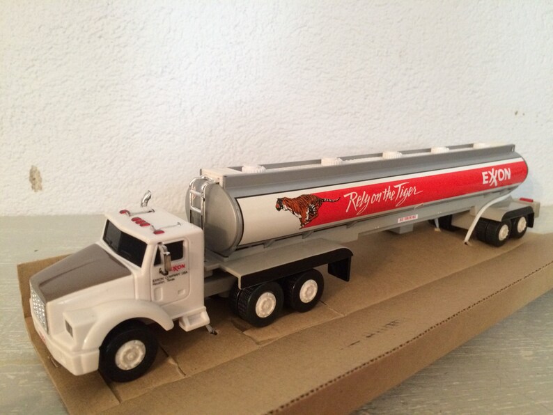 1993 Exxon Rely on the Tiger Toy Tanker Trucks W/ Sound & Lights - Free ...