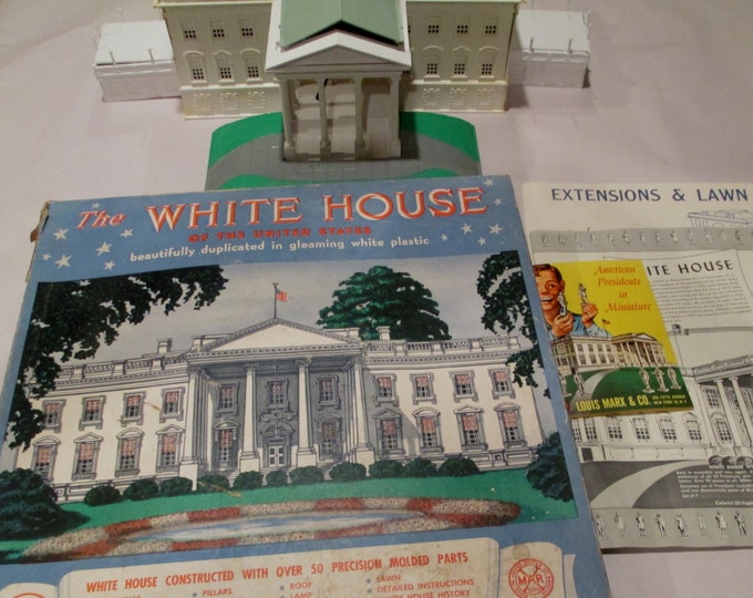 Vintage Marx the White House Plastic Model Kit, Complete Set W/ Box ...