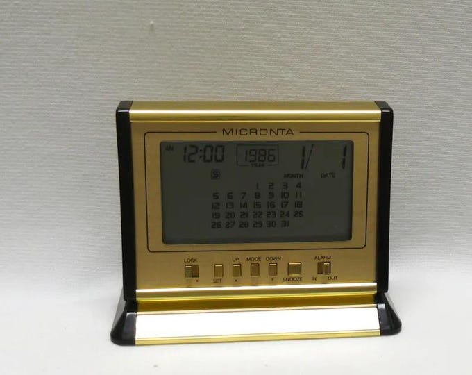 HOLD for O: Vintage Micronta Travel Alarm, 1980s Small Quartz Desk ...