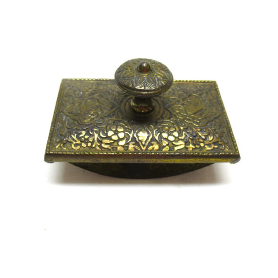 Antique Ornate Brass Rocker Blotter With Pelicans Marked JB 2486 ...