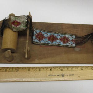Vintage Apache Indian Beadwork Loom, 1950s Wooden Beading Jewelry ...