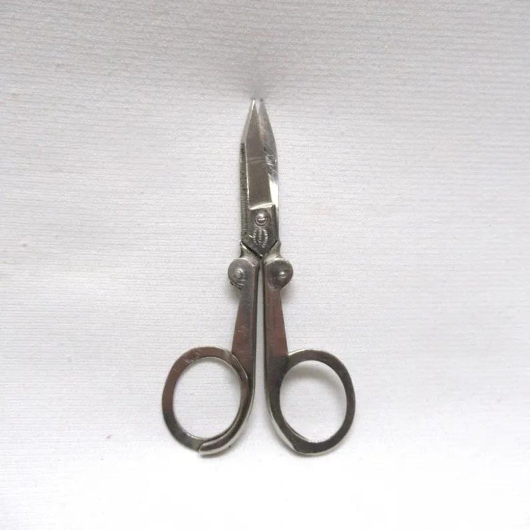 Vintage Swan Works Folding Scissors, German Cutlery Co. Germany Fold up ...